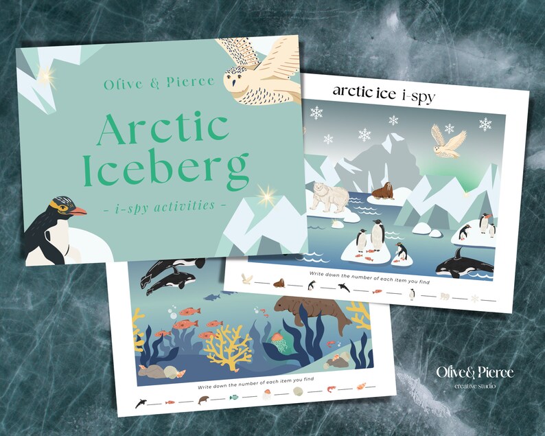 I-spy Arctic Animal Winter Activity Nature Unit Study Montessori ...