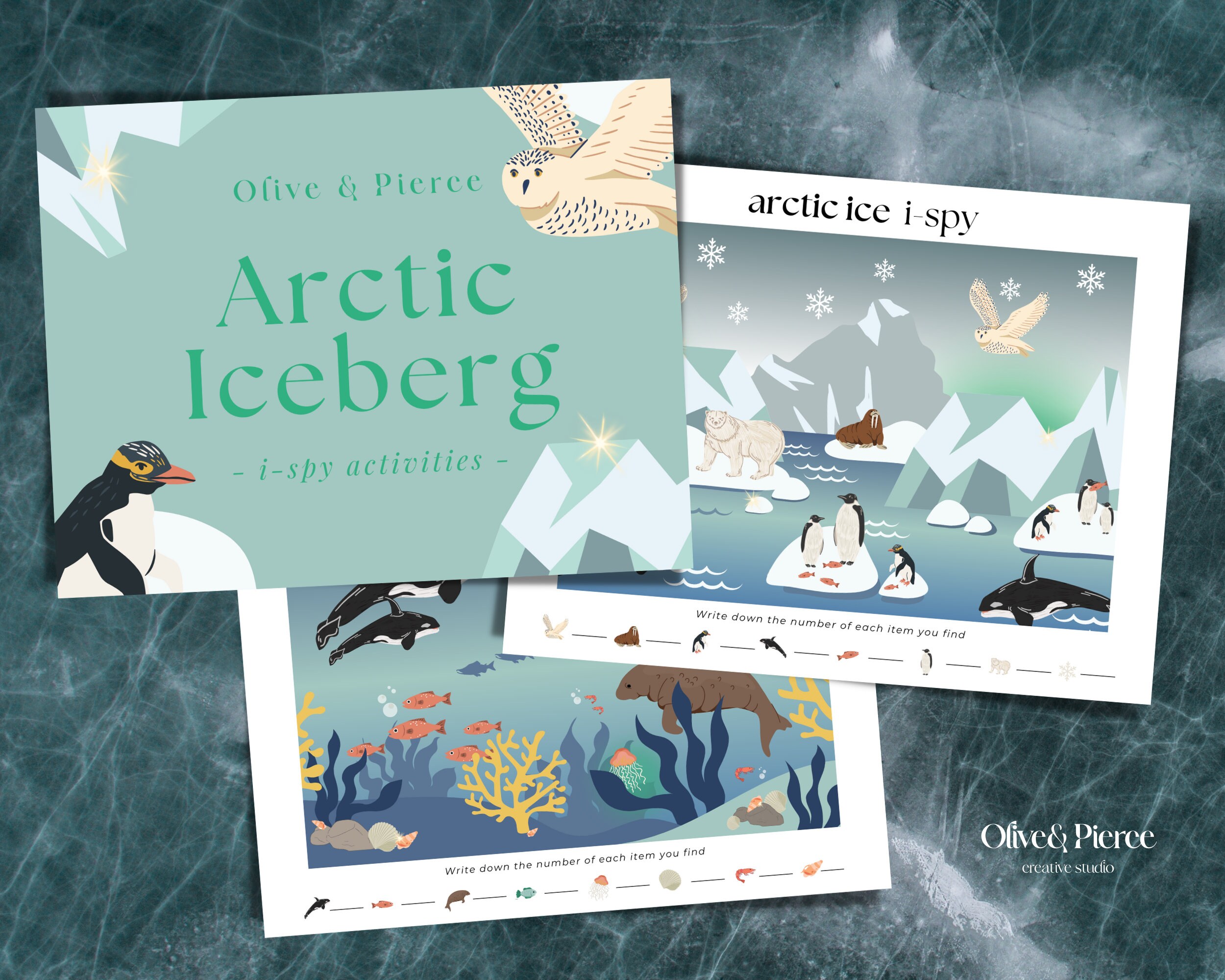 I-spy Arctic Animal Winter Activity Nature Unit Study Montessori ...