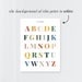 Rainbow Alphabet Print, Educational Wall Art, Homeschool Prints ...