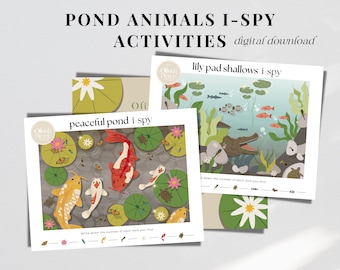 Printable Forest Animal Flashcards, Pond Spring Nature Unit Study ...
