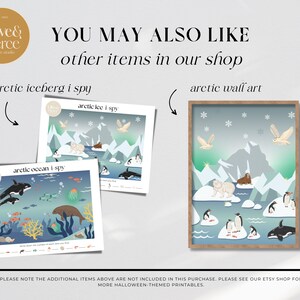 Printable Polar Arctic Animal Flashcards Nature Unit Study Montessori ...