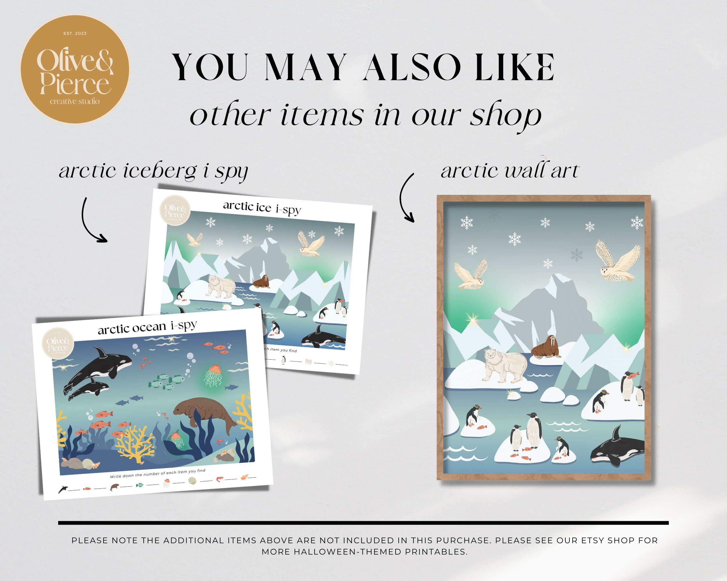 Printable Polar Arctic Animal Flashcards Nature Unit Study Montessori ...