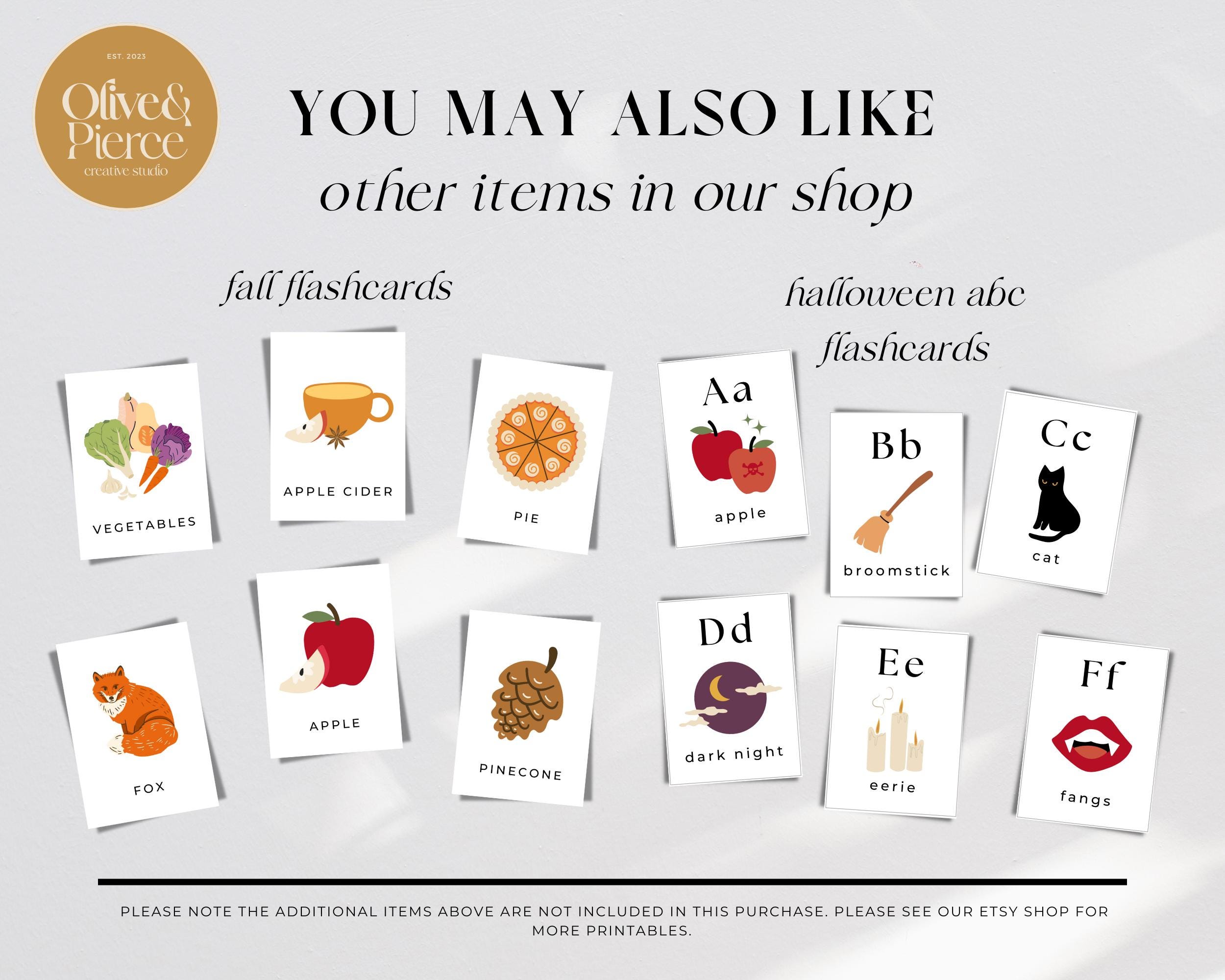 Printable Fall Season I Spy Bundle, Preschool Activity, Autumn ...