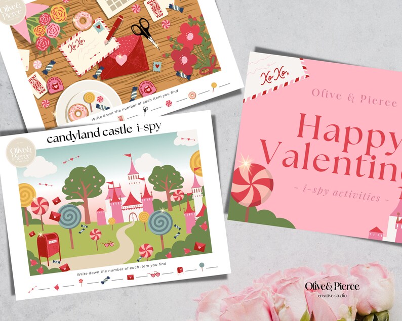Valentine's Day I Spy Activity Classroom Activity Kids Game Montessori ...