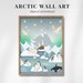 Arctic Antarctic Animal Winter Wall Art Nature Unit Study Montessori ...