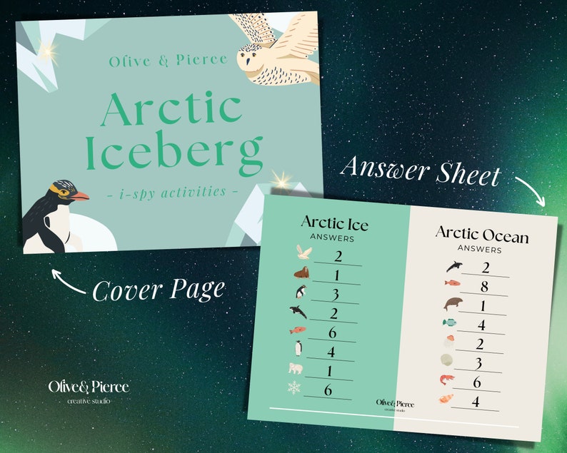 I-spy Arctic Animal Winter Activity Nature Unit Study Montessori ...