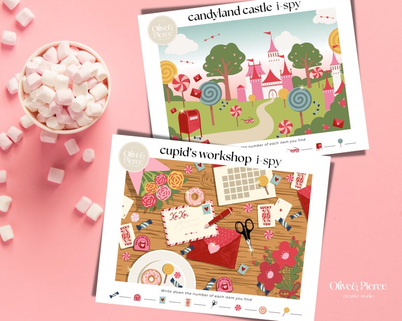 Valentine's Day I Spy Activity Classroom Activity Kids Game Montessori ...