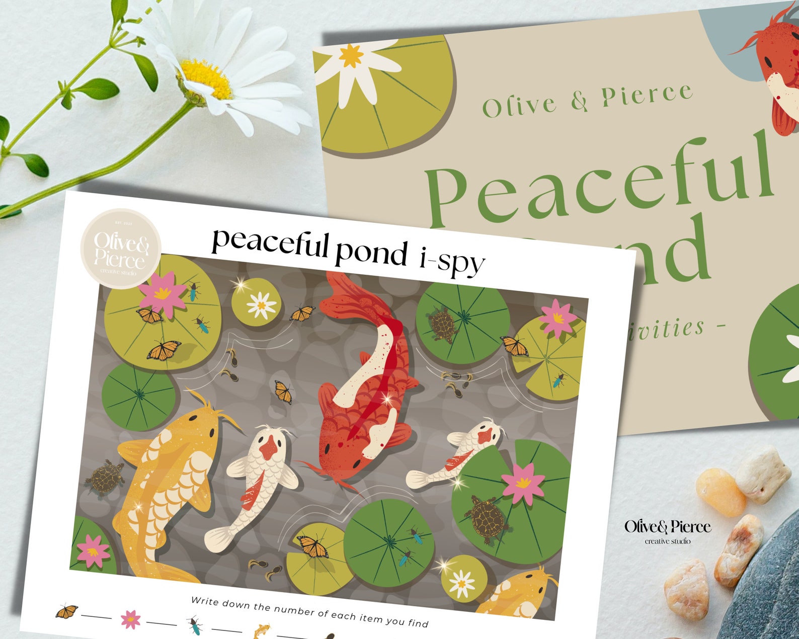 I-spy Printable Pond Forest Animal Activity, Spring Nature Unit Study ...