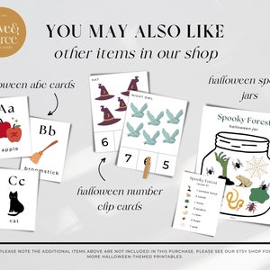 I-spy Halloween Worksheet Fall Game Montessori Activity Book ...