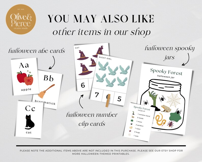 I-spy Halloween Worksheet Fall Game Montessori Activity Book ...