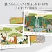 I-spy Printable Jungle Animal Activity, Rainforest Nature Unit Study ...