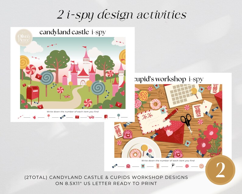 Valentine's Day I Spy Activity Classroom Activity Kids Game Montessori ...