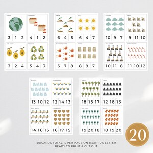 Earth Day Clip Cards, Earth Day Printable, Count and Clip Cards ...