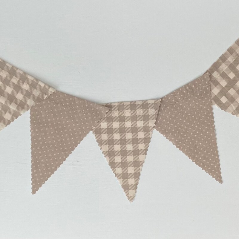 Gingham Bunting - Etsy