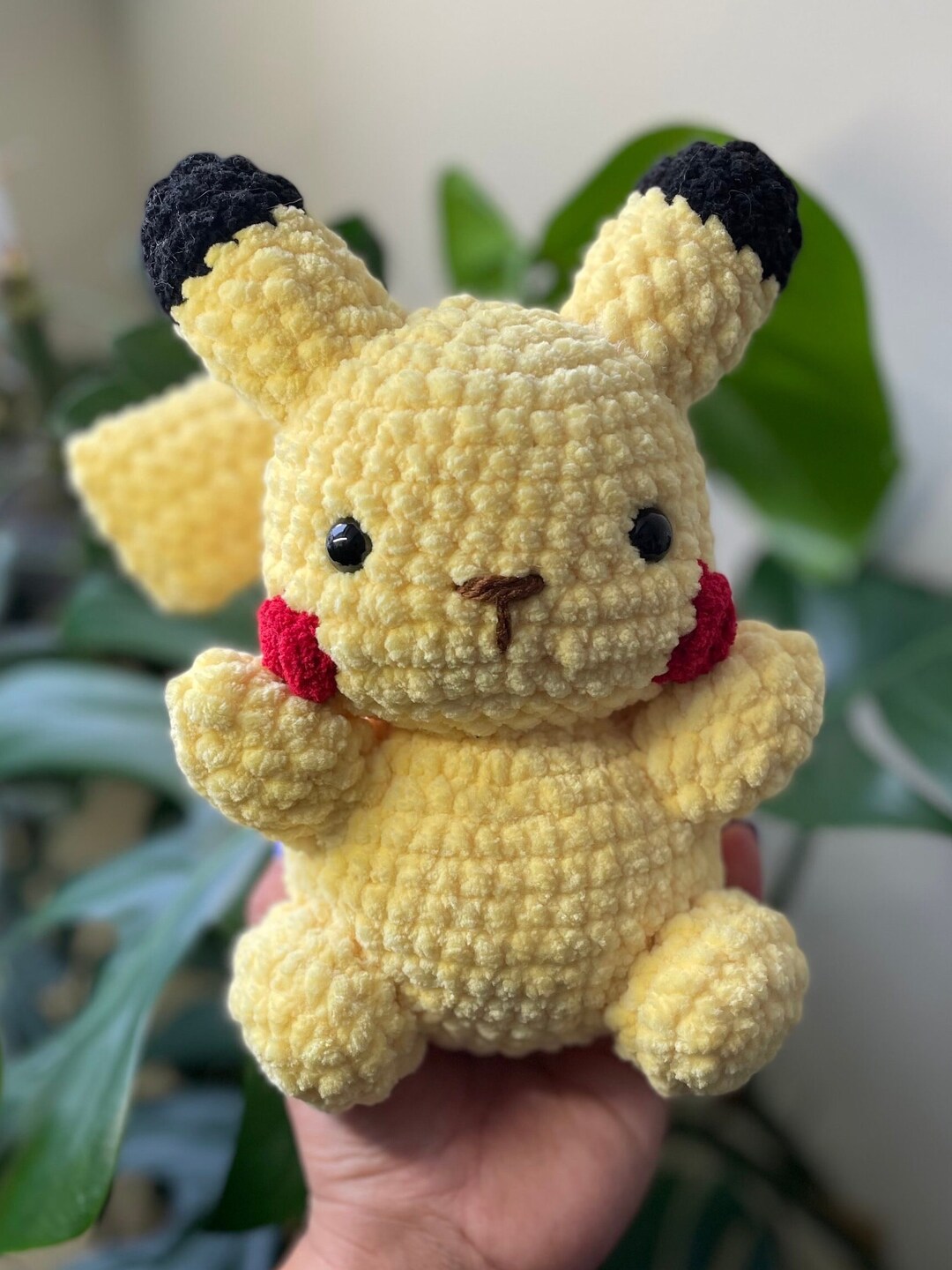 Pikachu Crochet Plushie Stuff Animal Pokémon - Etsy