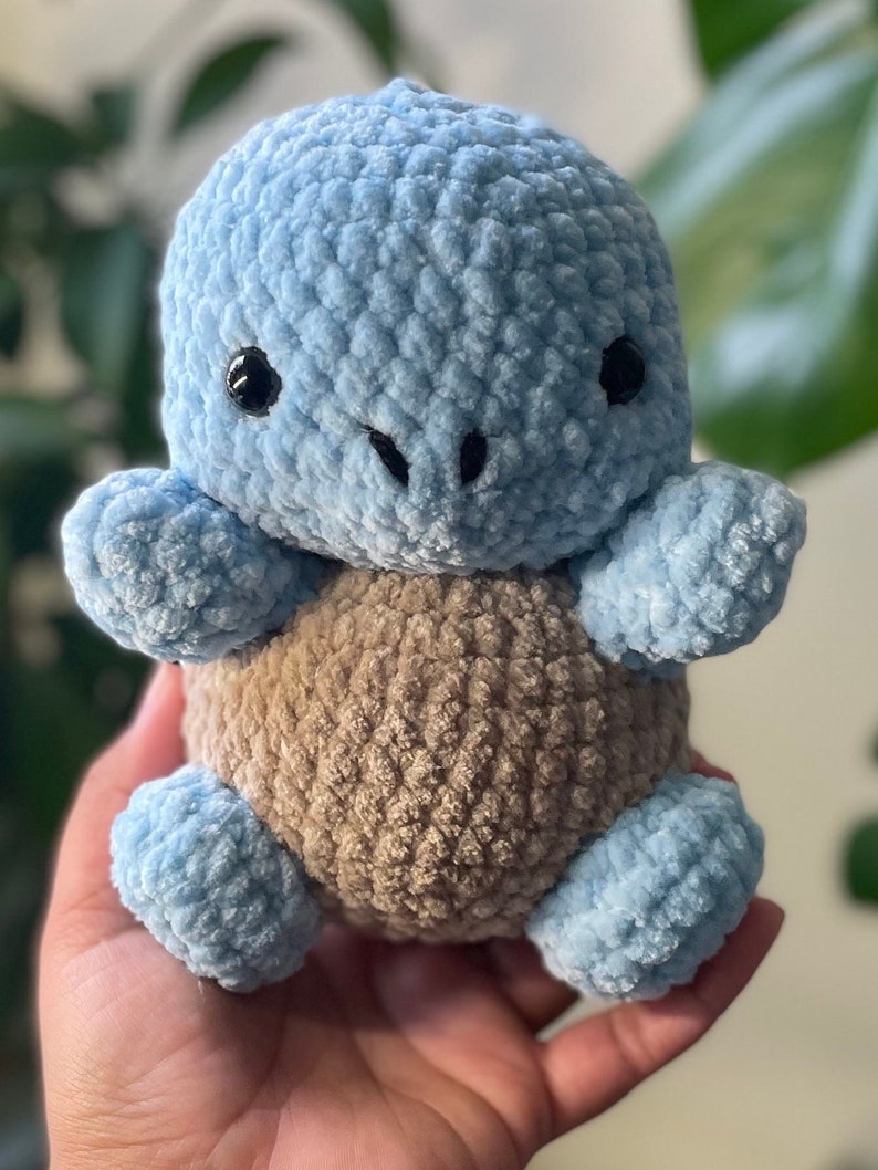 Squirtle Amigurumi Stuffed Animal Crochet Handmade Pokémon Water Crochet Squirtle - Etsy