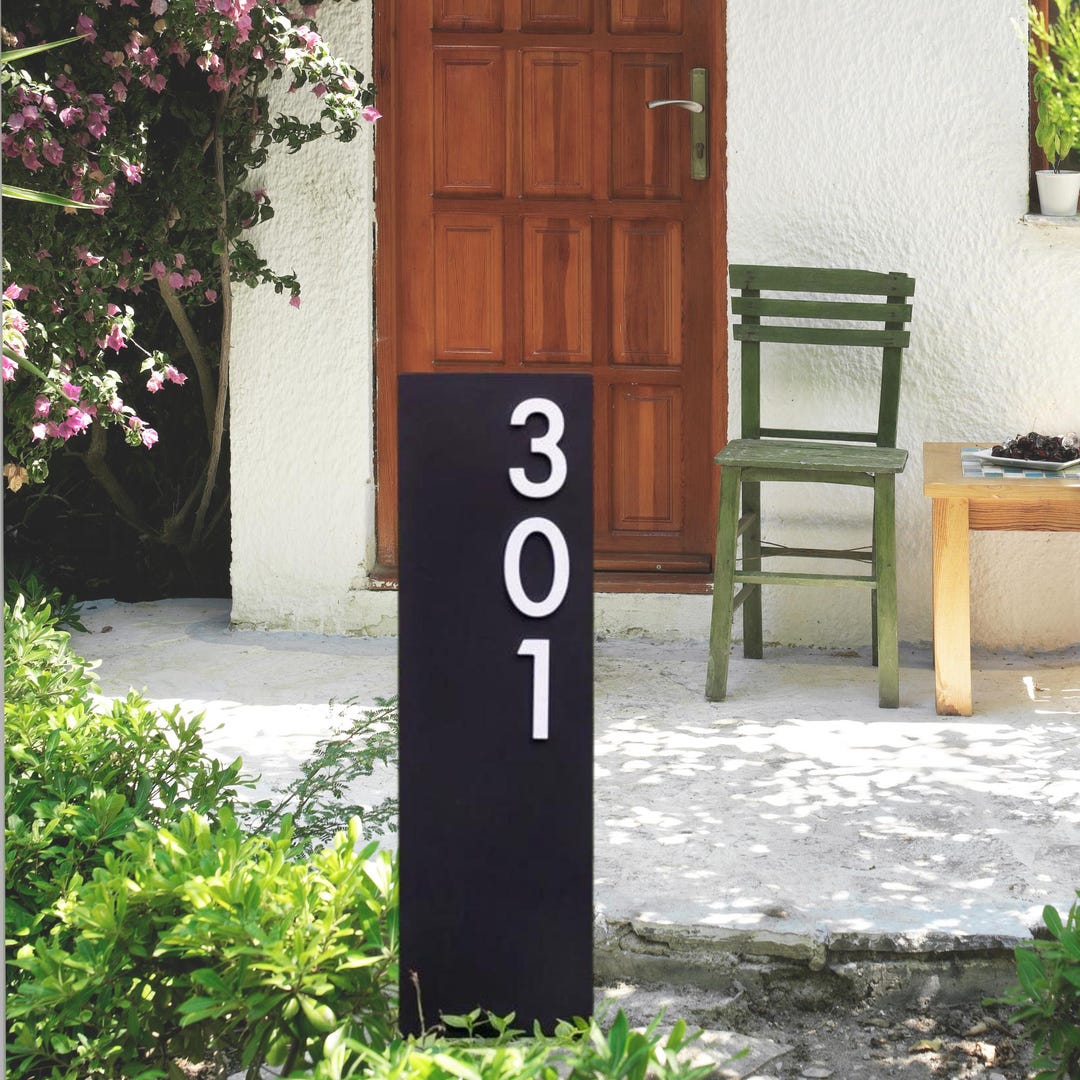 Medium House Sign Housewarming Gift Homeowner Gift House Number Plaque ...
