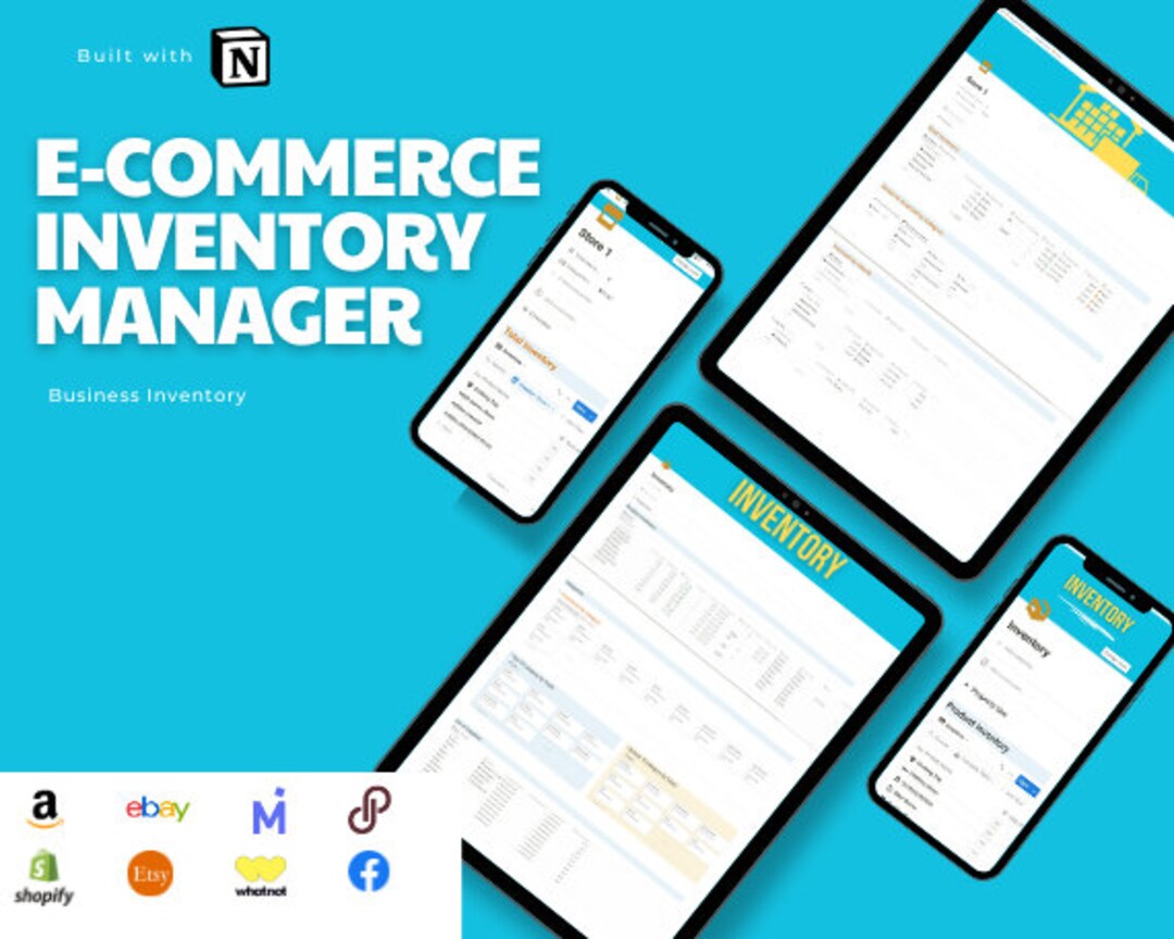 E-commerce Inventory Management System - Notion Template - List Tracker ...