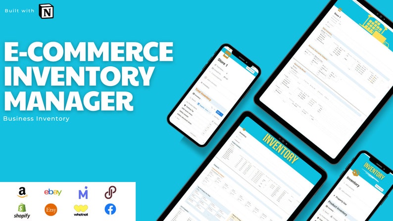 E-commerce Inventory Management System - Notion Template - List Tracker ...