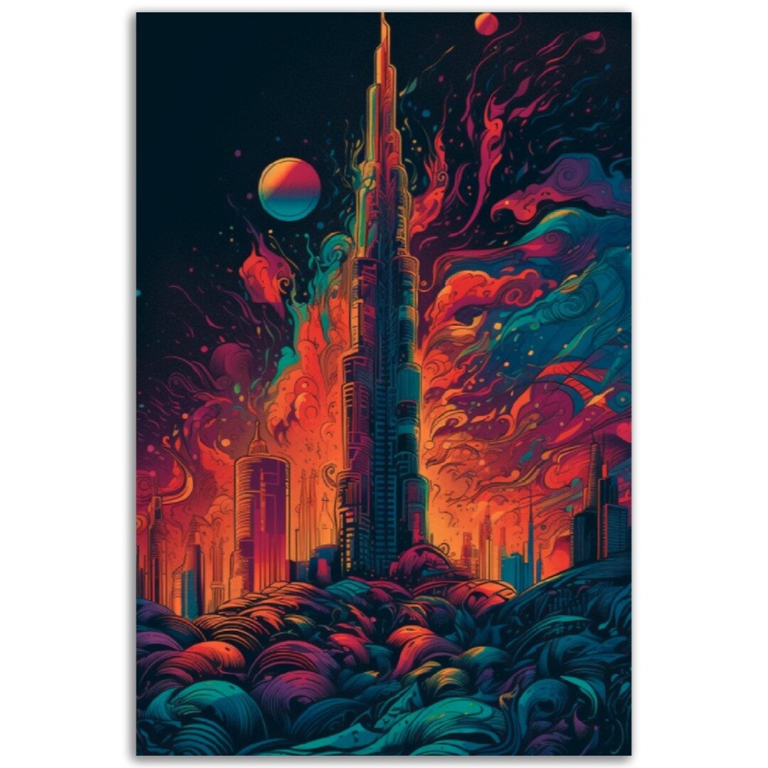 Stunning Burj Khalifa Poster: A Must-have for Architecture and Travel ...