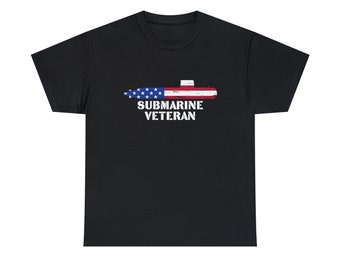 Submarine Veteran Flag Tshirt, Submariner T-shirt, Submarine Shirt ...