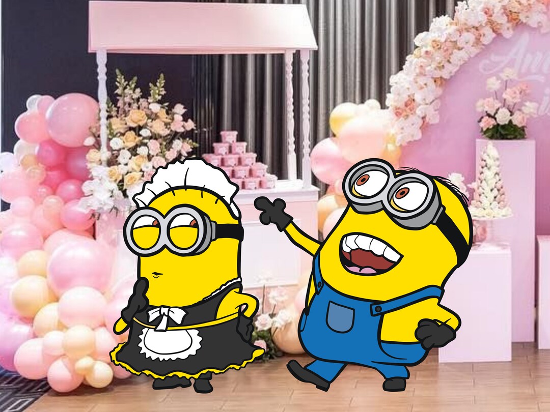 Minions Cutout, Backdrop Big Decor, Minions Theme Party Decoration Baby ...