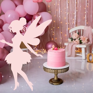 Fairy Silhouette Cutout, Cute Fairy Cutout Decor, Fairy Party ...