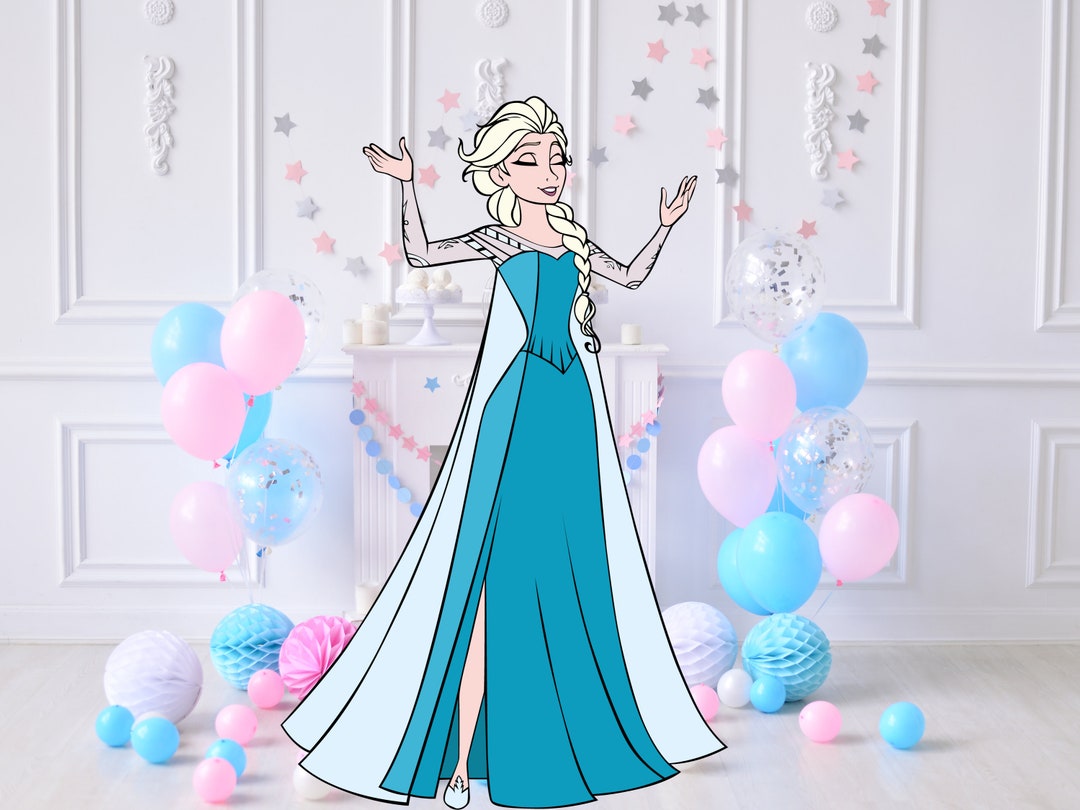Elsa Cutout, Frozen Decor, Frozen Party Decoration Theme, Birthday ...