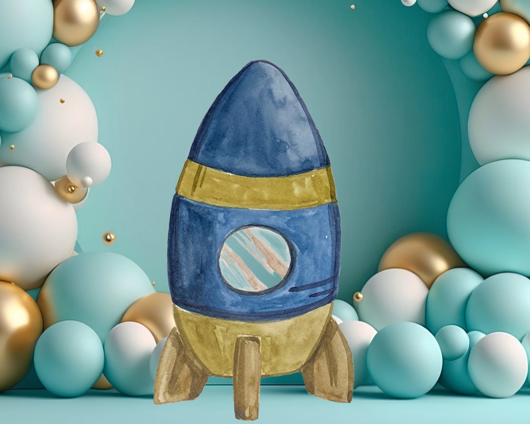 Space Rocket Cutout, Outer Space Cutout Decor, Space Party Decoration ...