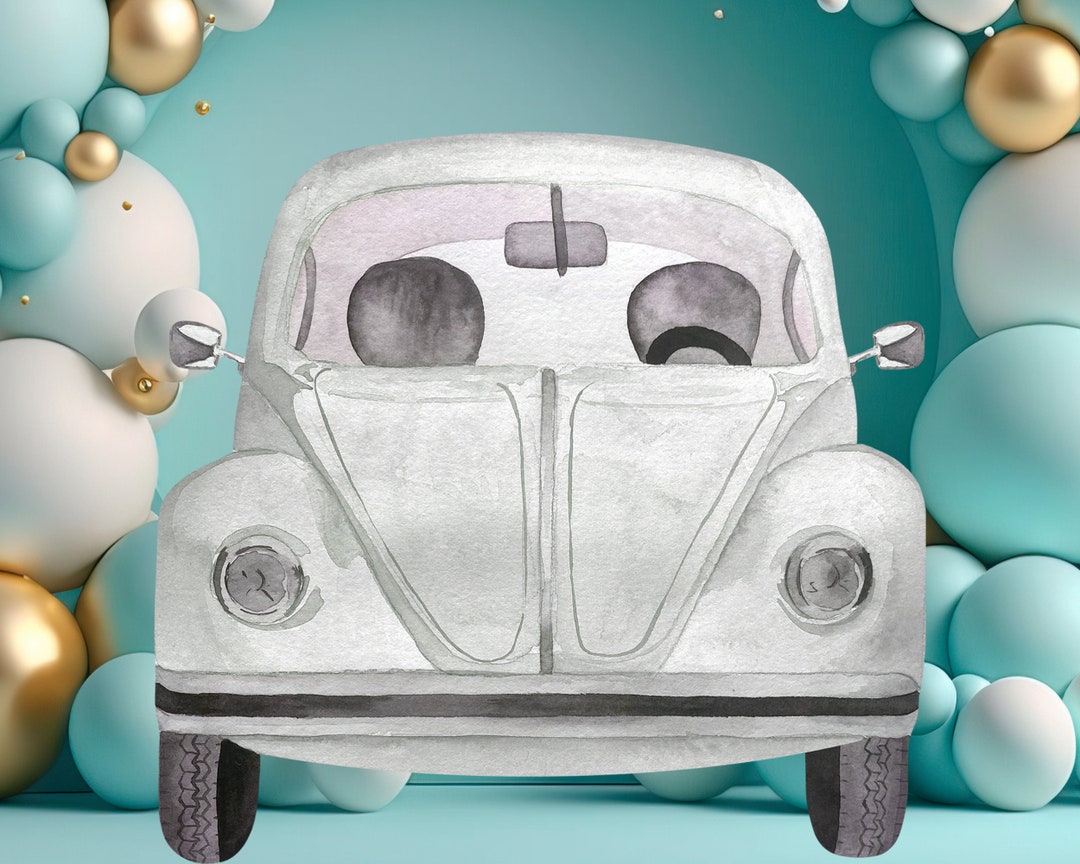 Car Party Decoration, Vintage Car Cutout, Cute Car Big Decor, Car Theme ...
