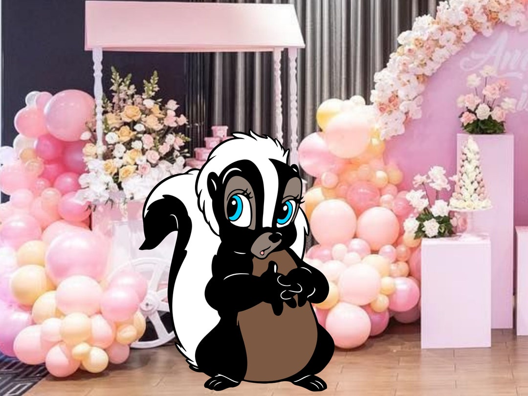 Cute Skunk Cutout Birthday Decoration, Big Decor, Bambi Decoration ...