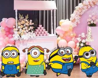 Minions Cutout Bundle, Backdrop Big Decor, Minions Theme Party ...