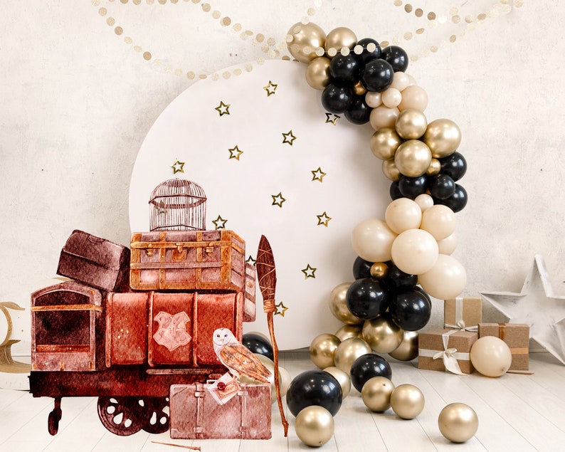 Wizard HP Cutout Wizard HP Backdrop Decor Magic School Party - Etsy