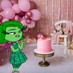 Inside Out Theme Cutout, Disgust Cutout Party Decoration Theme Baby ...