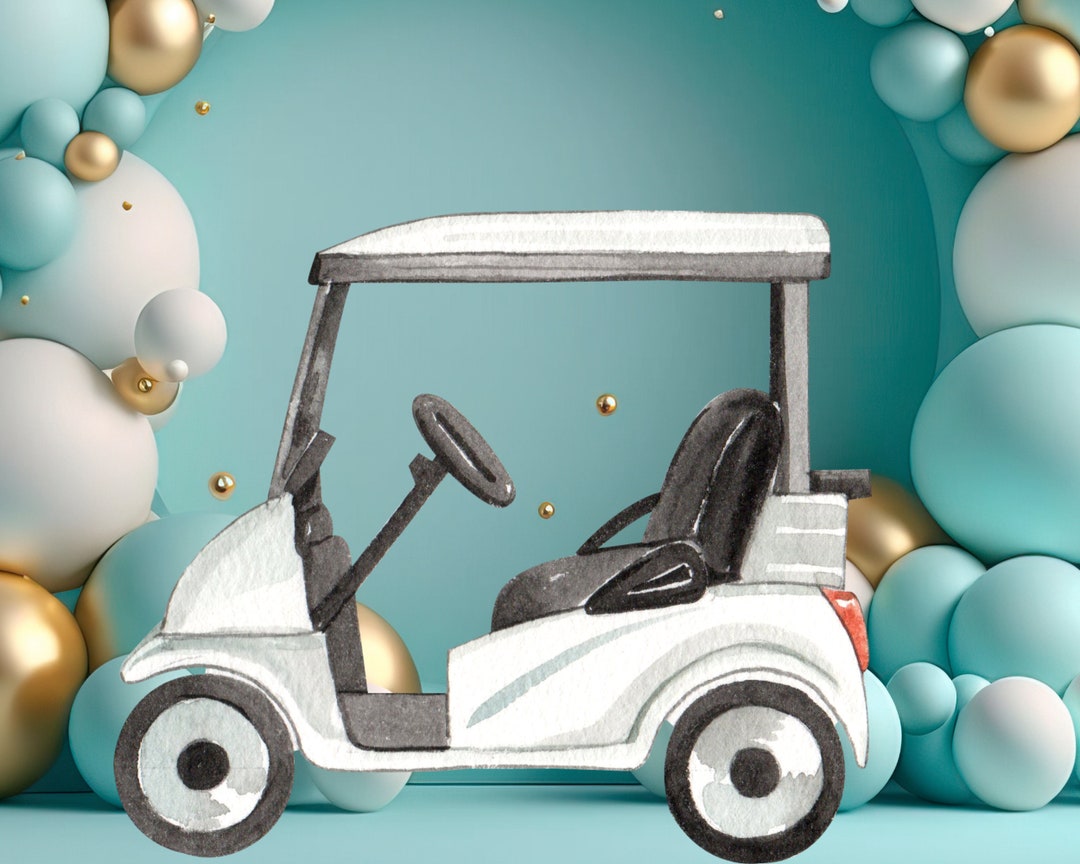 Golf Cart Cutout, Golf Birthday Decor, Golf Party Decoration Theme Baby ...