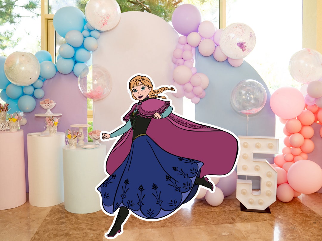 Anna Cutout, Frozen Decor, Frozen Party Decoration Theme, Birthday ...