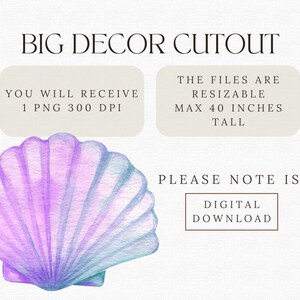 Under the Sea Cutout Big Decor, Under the Sea Decoration Theme Birthday ...