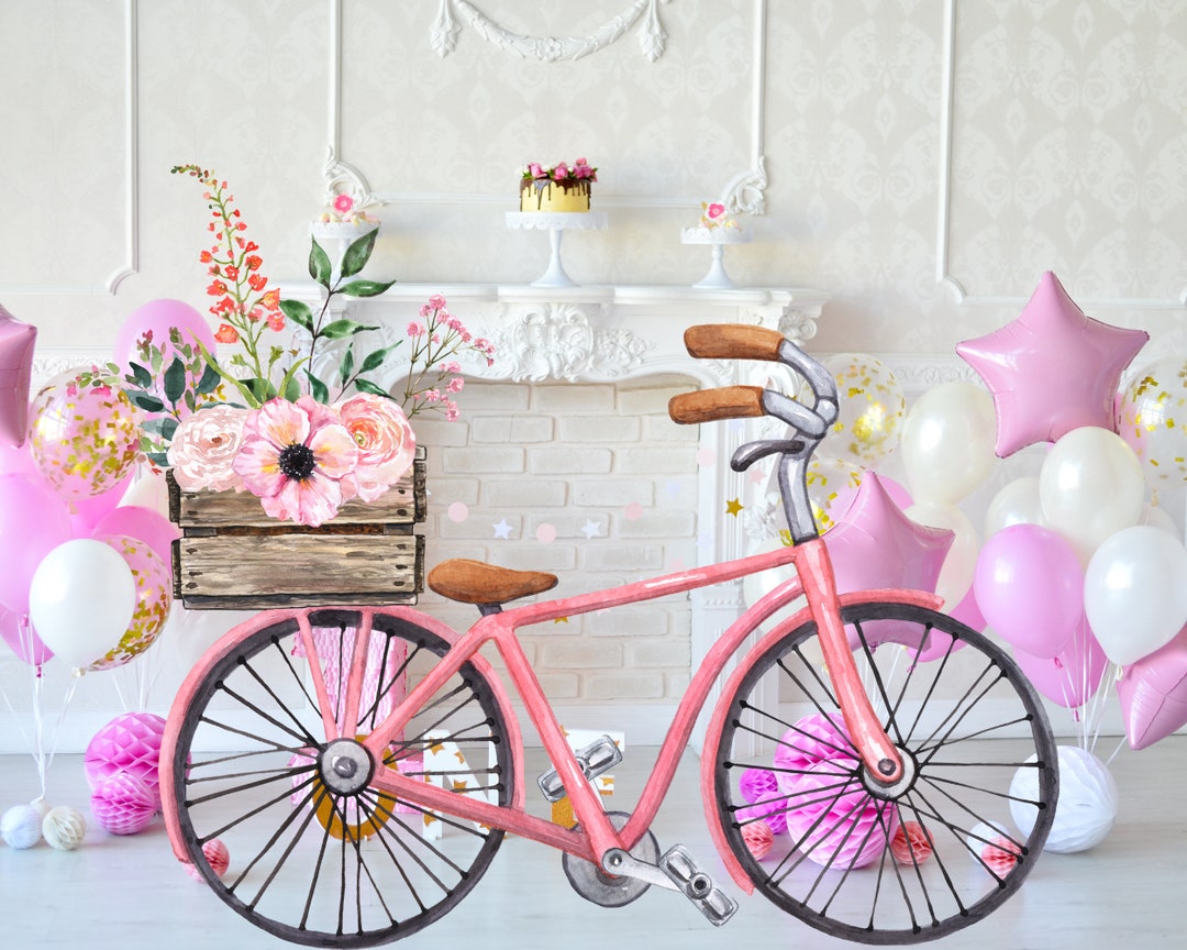 Bike Party Decoration, Bike Cutout, Cute Car Big Decor, Bike Theme Baby ...