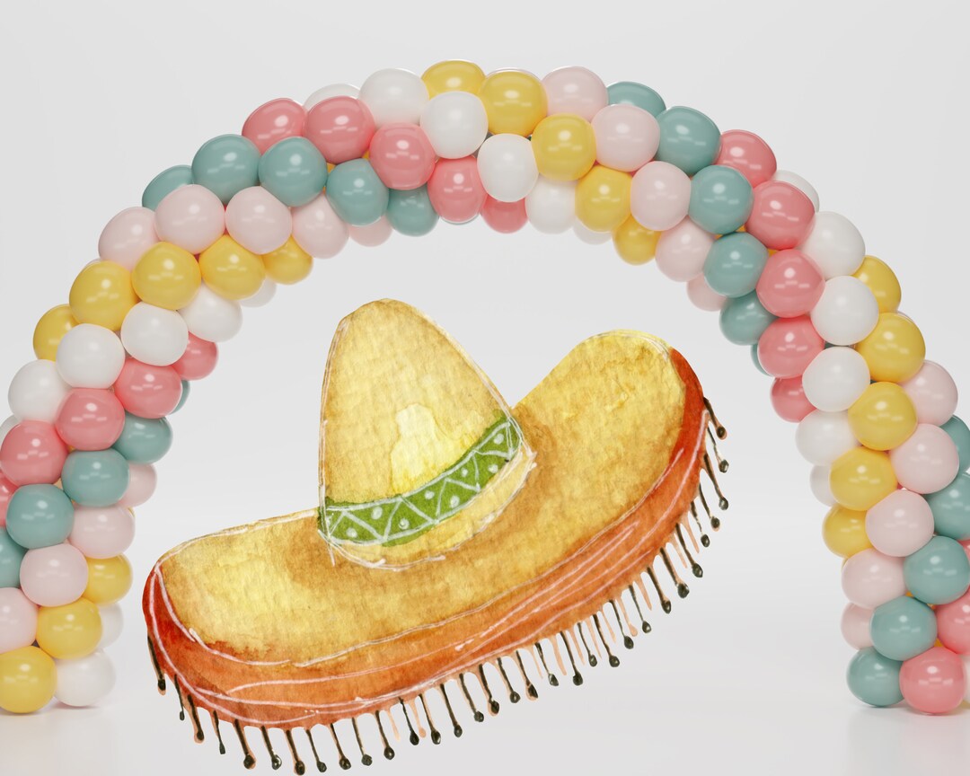 Fiesta Party Decor Cutout, Sombrero Centerpiece Big Decor Decor ...