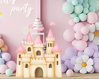 Castle Cutout, Princess Castle Cutout Decor, Princess Party Decoration ...