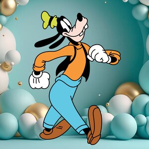 Goofy Cutout, Backdrop Big Decor, Goofy Mouse Theme Party Decoration ...