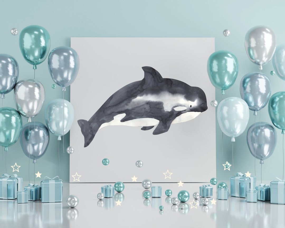 Whale Cutout, Whale Big Decor, Under the Sea Decoration Theme Birthday ...
