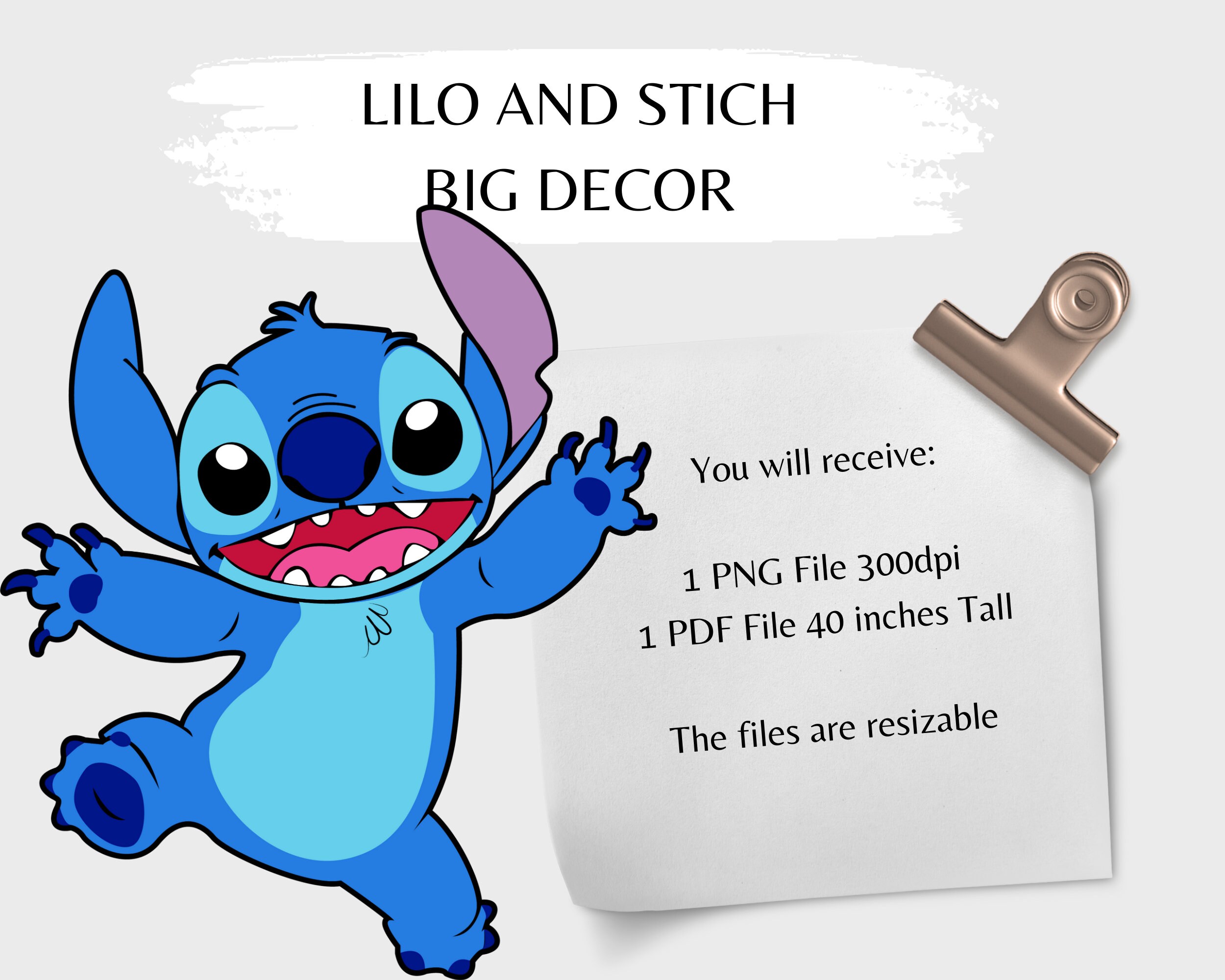 Lilo and Stitch Cutout Lilo and Stitch Big Decor Party - Etsy UK