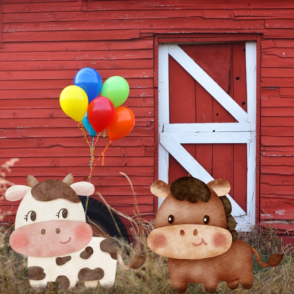 Farm Animal Cutouts - Etsy