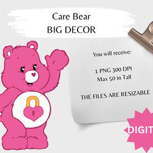 Care Bears Big Decor Backdrops, Cutout Decor Care Bears Printable, Care ...