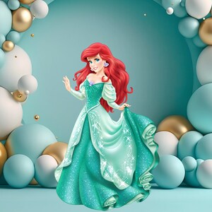 Ariel Cutout, Ariel Cutout Decor, Ariel Party Decoration Theme Baby ...