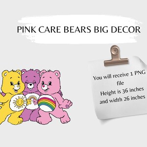 Care Bears Big Decor Backdrops, Cutout Decor Care Bears Printable, Care ...
