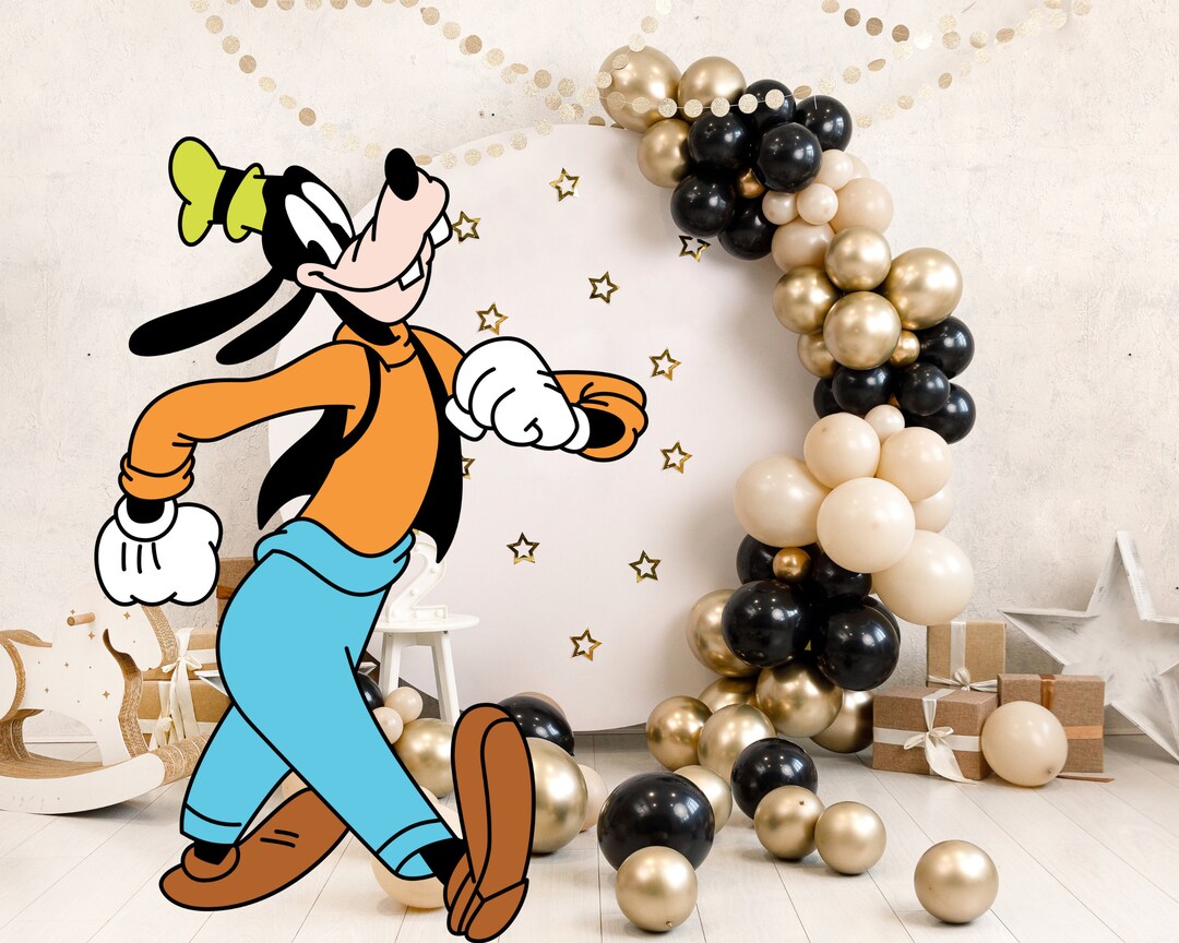 Goofy Cutout, Backdrop Big Decor, Goofy Mouse Theme Party Decoration ...