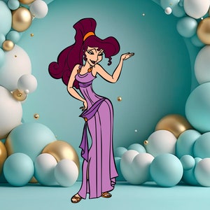 Megara Theme Cutout, Hercules Cutout Party Decoration Greek Mythology ...