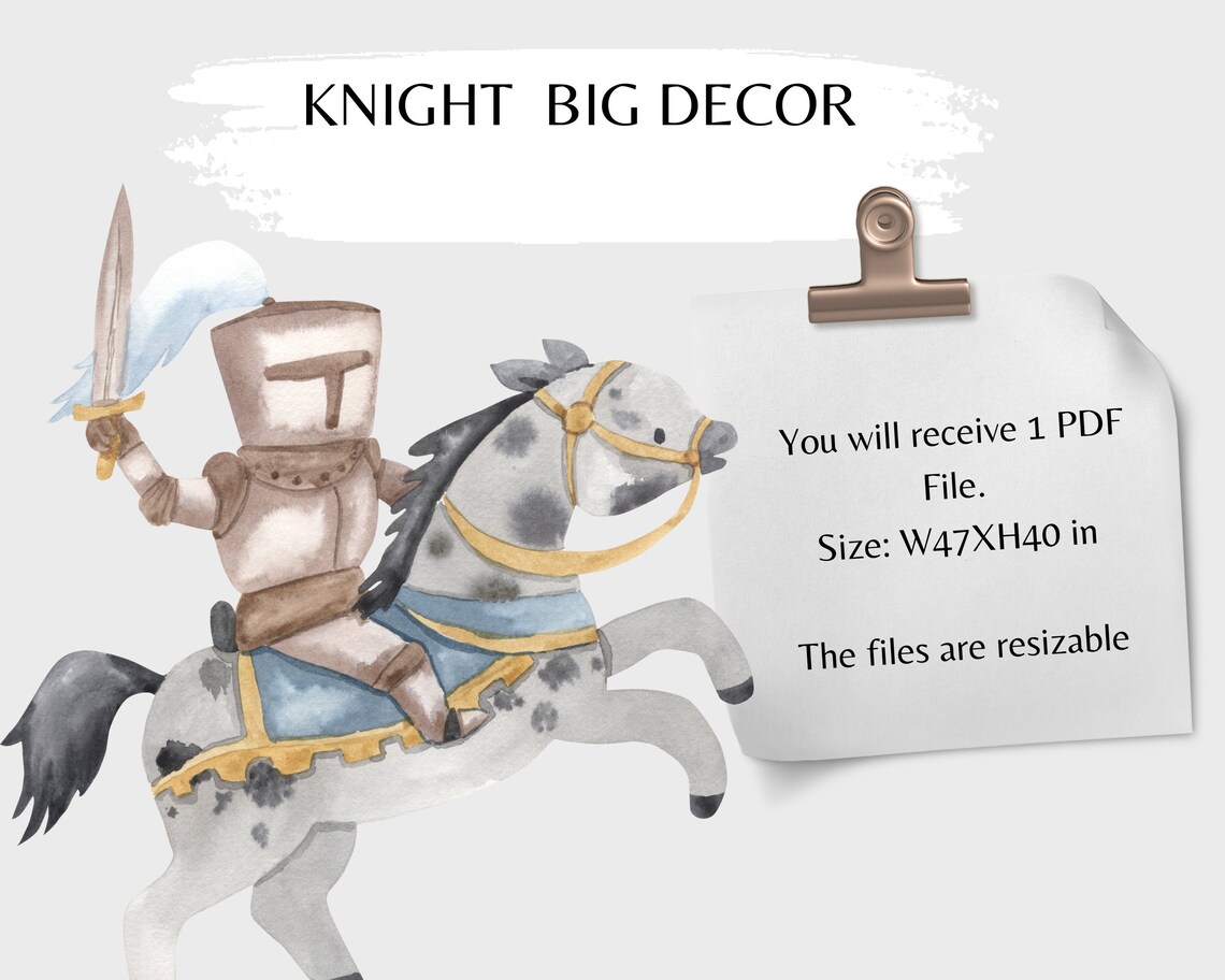 Knight Cutout Cute Knight Cutout Decor Knightv Party - Etsy